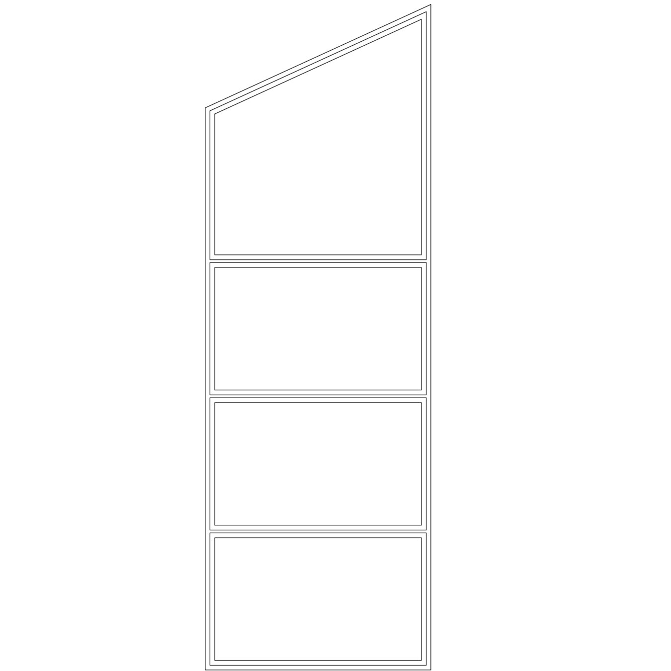 Raked windows from Idealcombi UK - sloping, angled & triangle windows