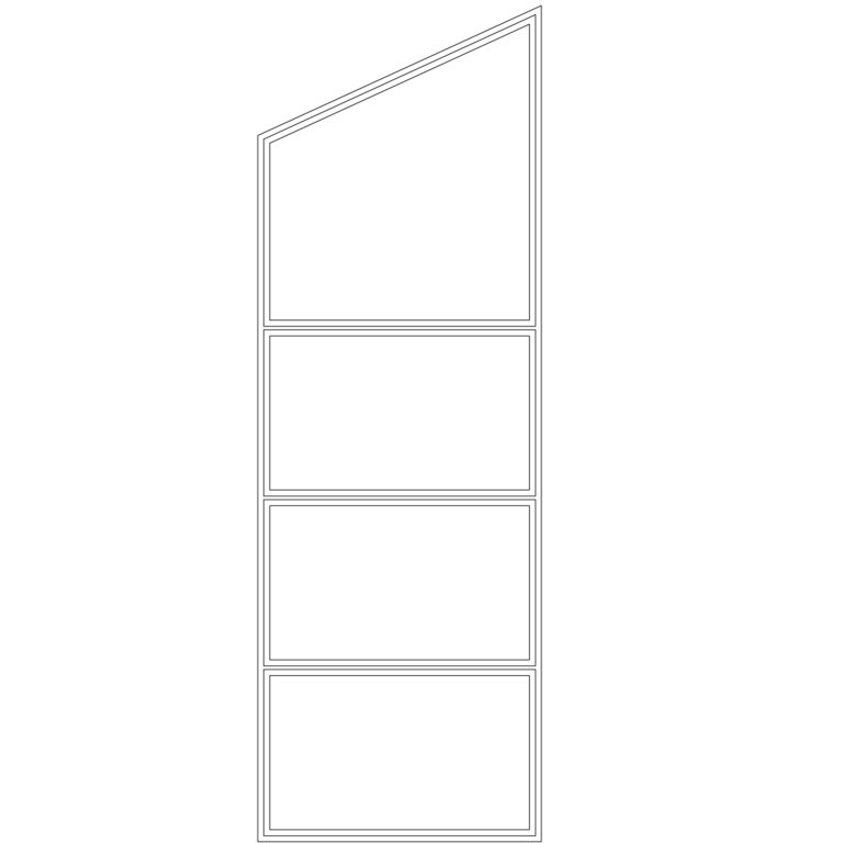 Raked windows from Idealcombi UK - sloping, angled & triangle windows