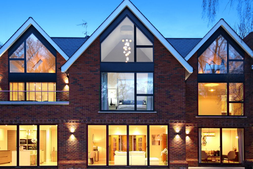 Raked windows from Idealcombi UK - sloping, angled & triangle windows